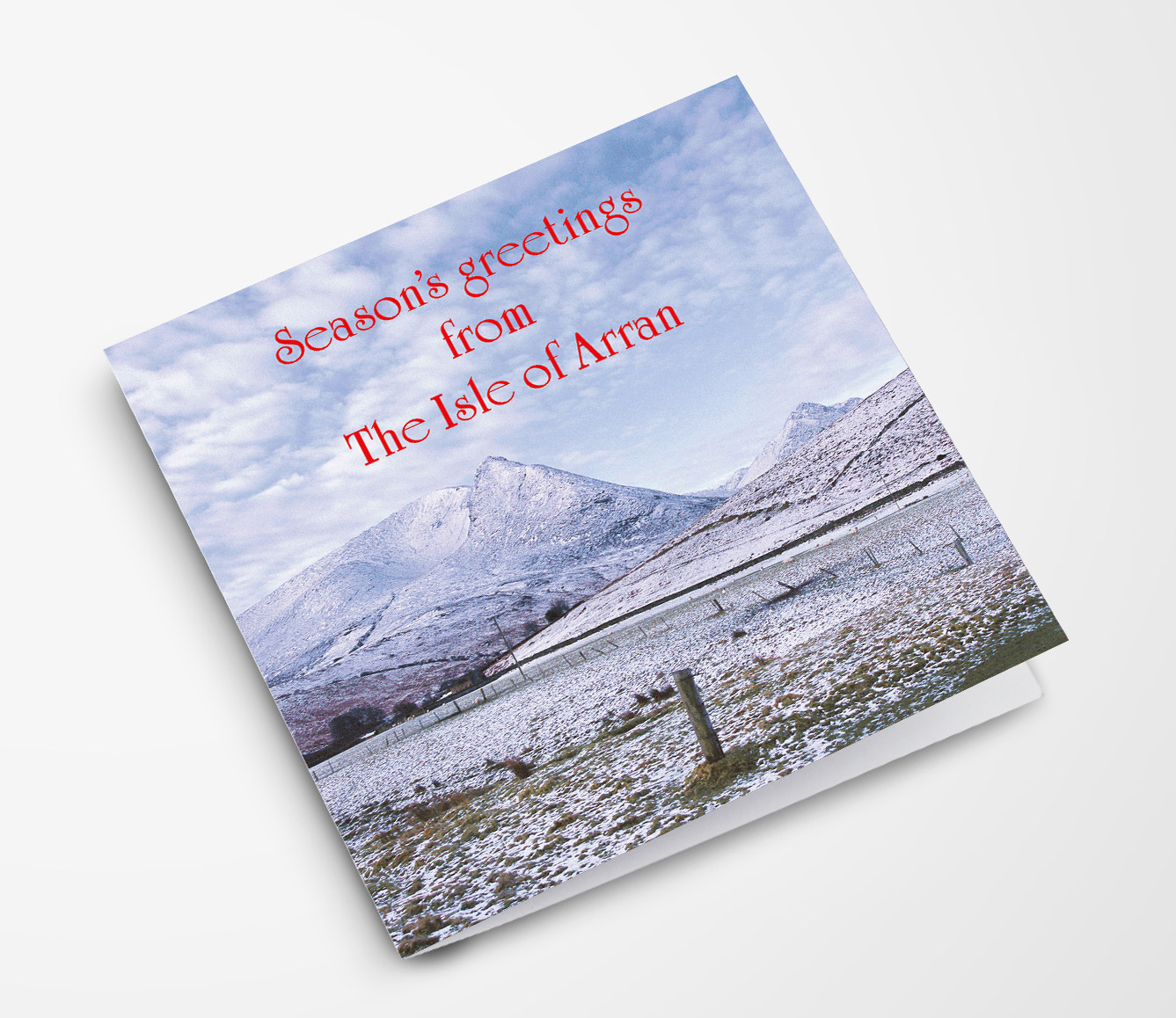 Season's Greetings from the Isle of Arran Card - Island Blue
