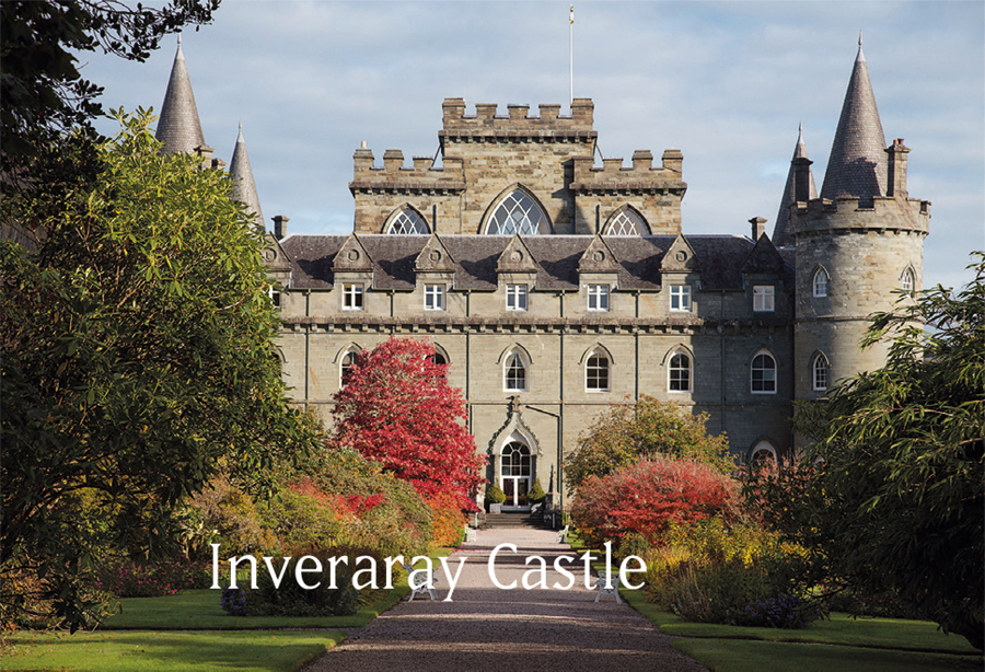 Photographic Magnet Inverary Castle Argyll pack of 5 - Island Blue