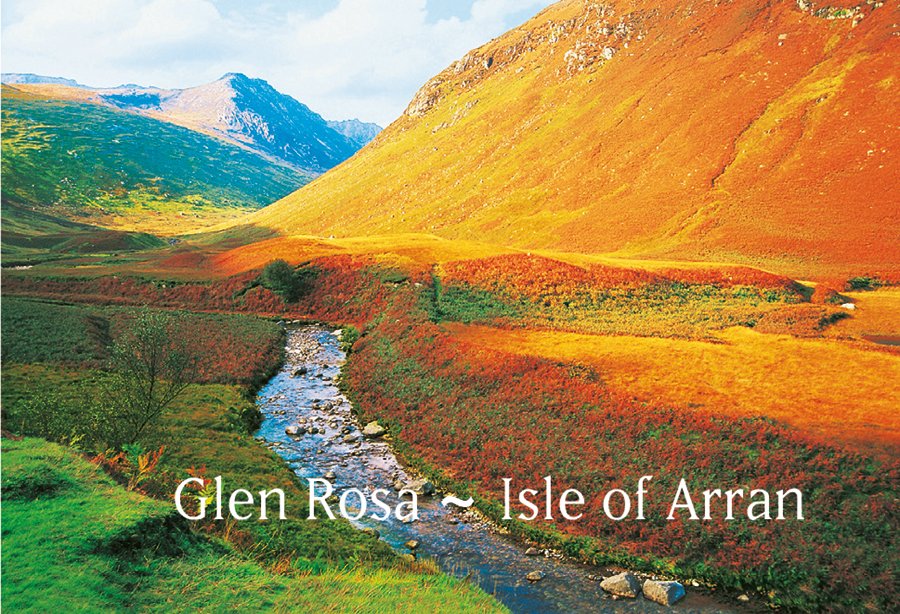 Photographic Magnet Glen Rosa Isle of Arran pack of 5 - Island Blue