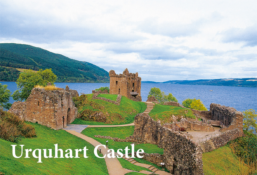 Photographic Magnet Urquhart Castle pack of 5 - Island Blue