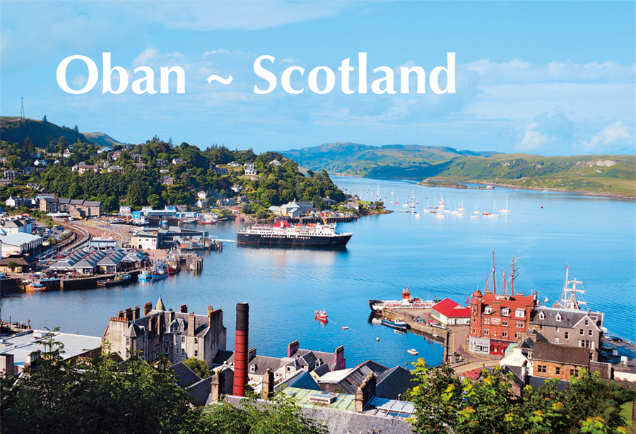 Photographic Magnet Oban pack of 5 - Island Blue