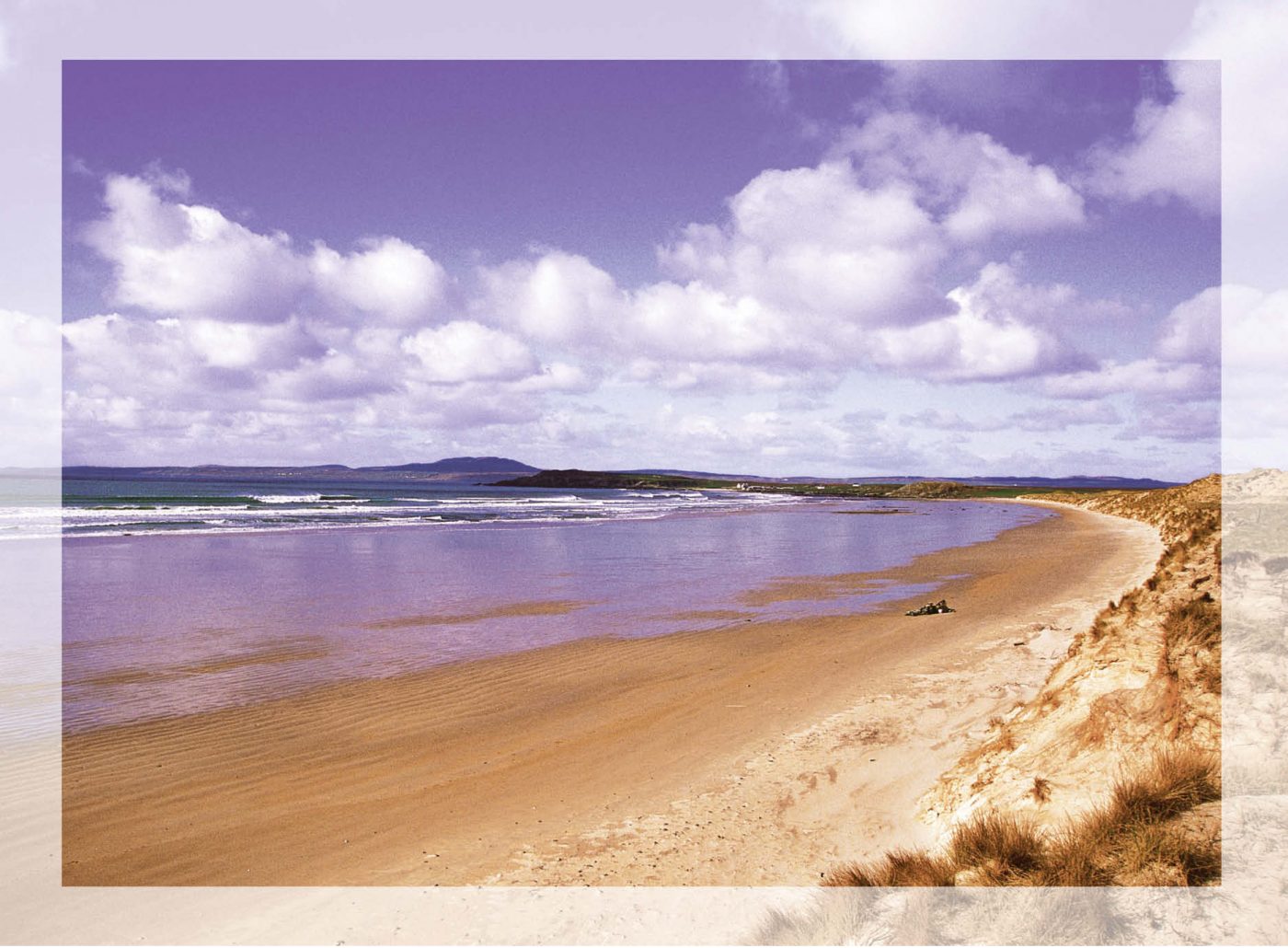 Large Greeting Card The Strand Islay - Island Blue