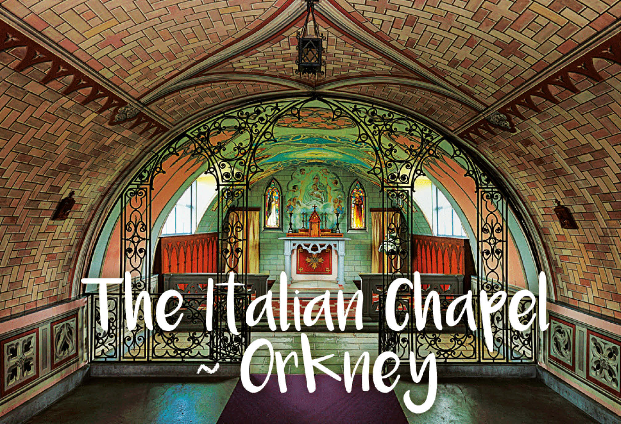 Photographic Magnet The Italian Chapel Orkney pack of 5 - Island Blue