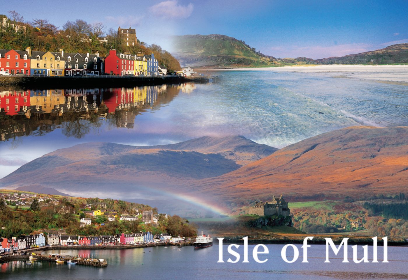 Medium Postcard Isle of Mull pack of 50 - Island Blue