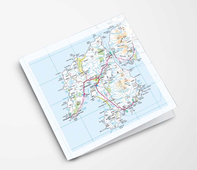 Inspiration Greeting Card Isle of Islay Map - Island Blue