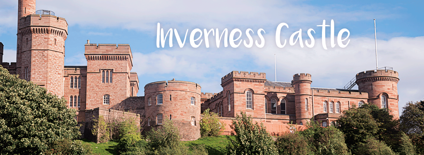 Photographic Magnet Inverness Castle pack of 5 - Island Blue